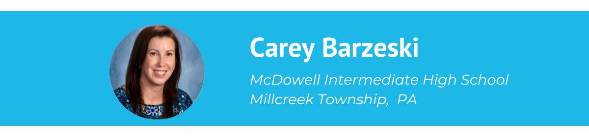Teacher Talk with Carey Barzeski - Blog