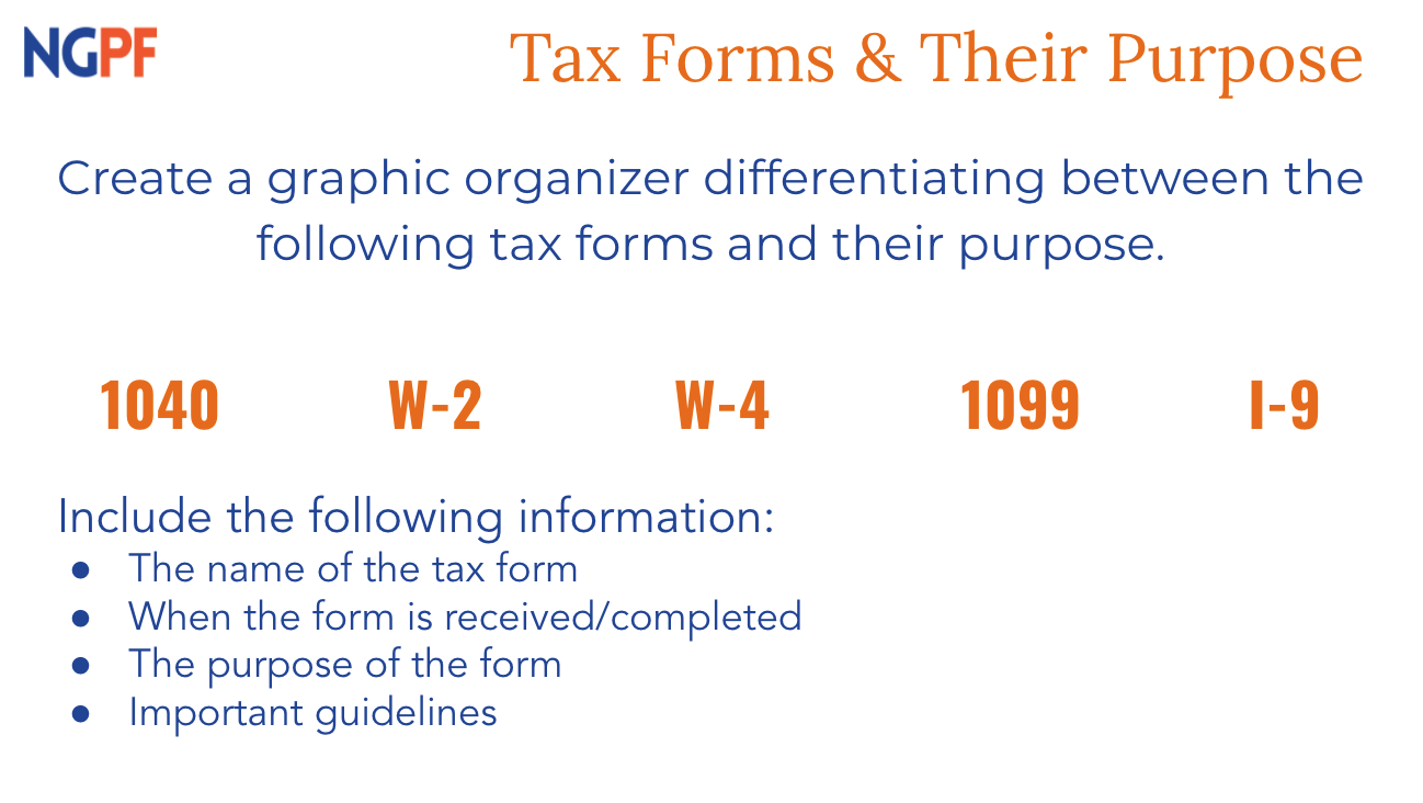 Virtual Adaptation - COMPARE: Tax Forms & Their Purpose - Blog